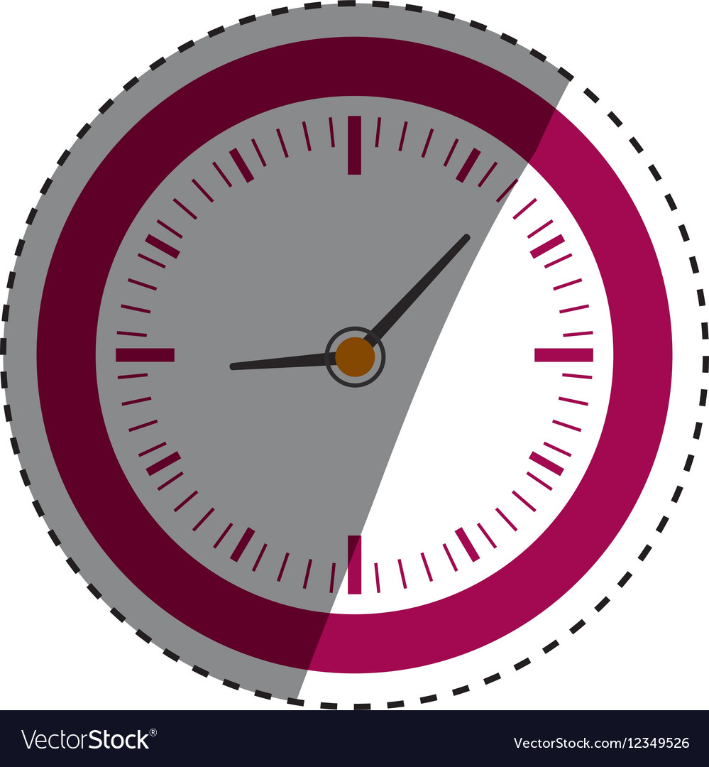 Time clock concept Royalty Free Vector Image - VectorStock