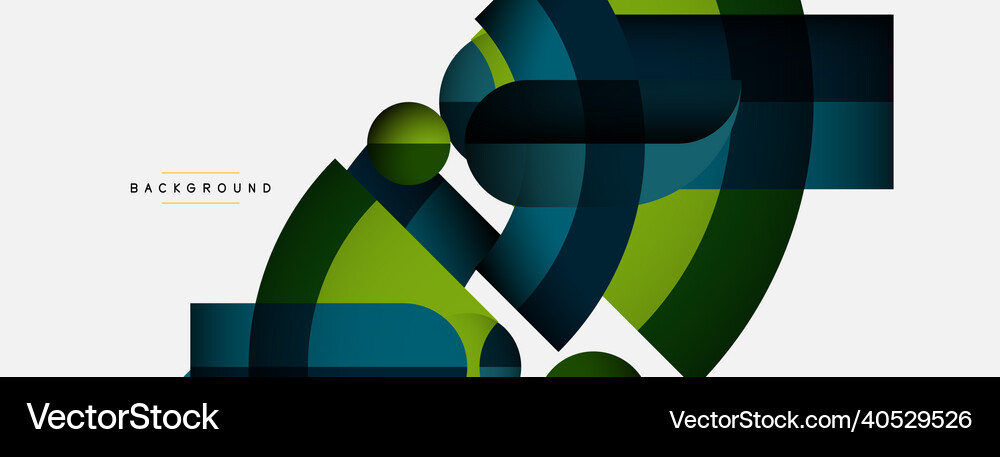 Trendy shapes color minimal design composition Vector Image