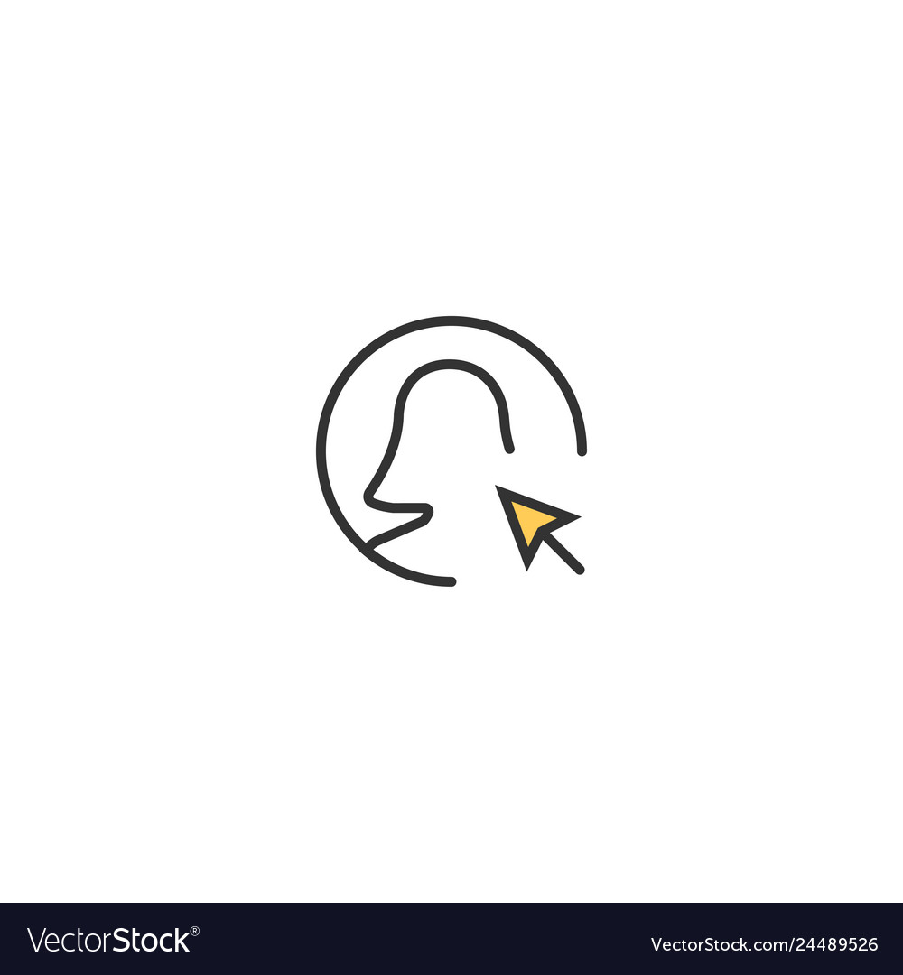User icon design interaction icon design Vector Image User icon design interaction icon design Vector Image