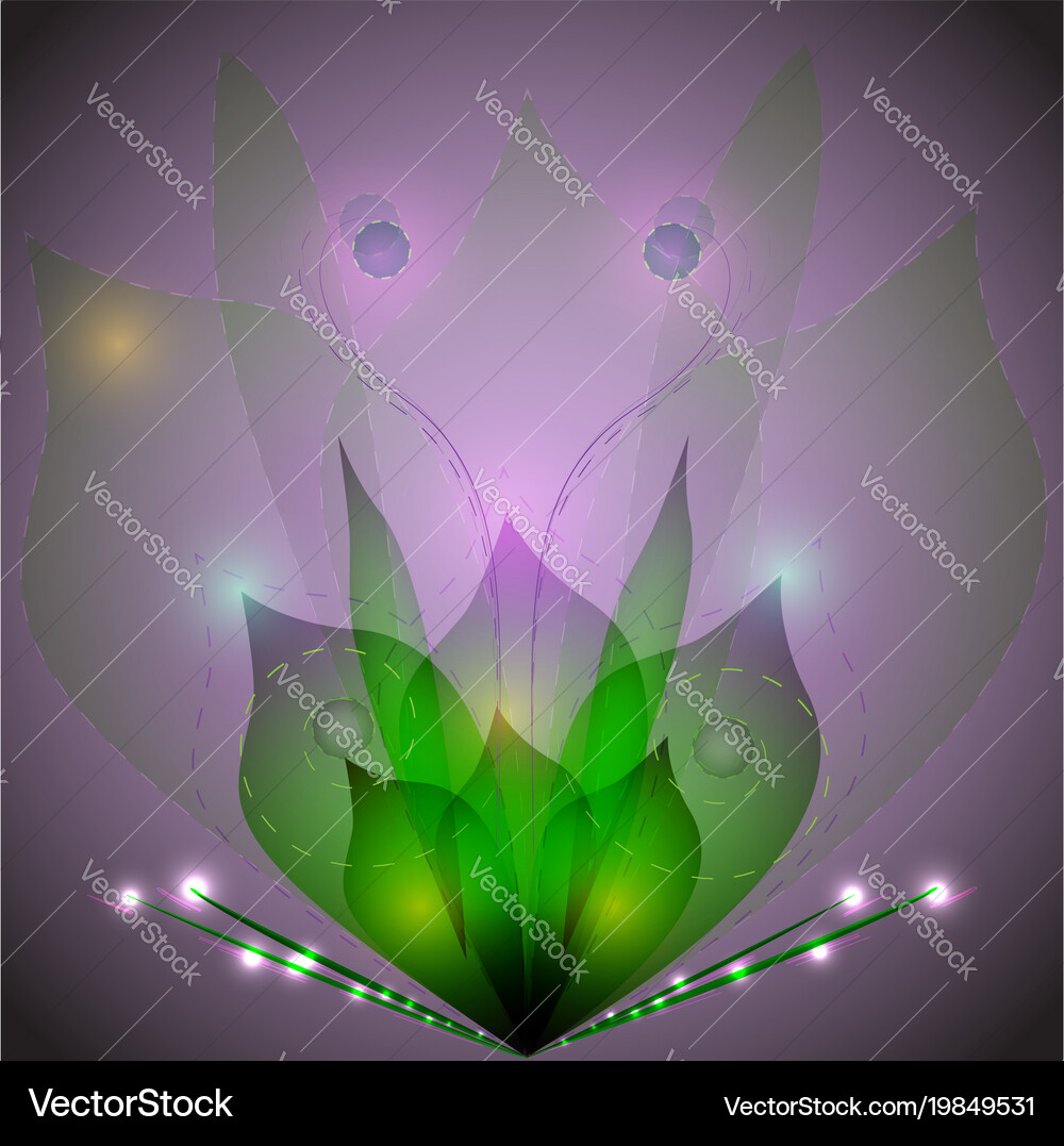 Green and purple environmental background Vector Image