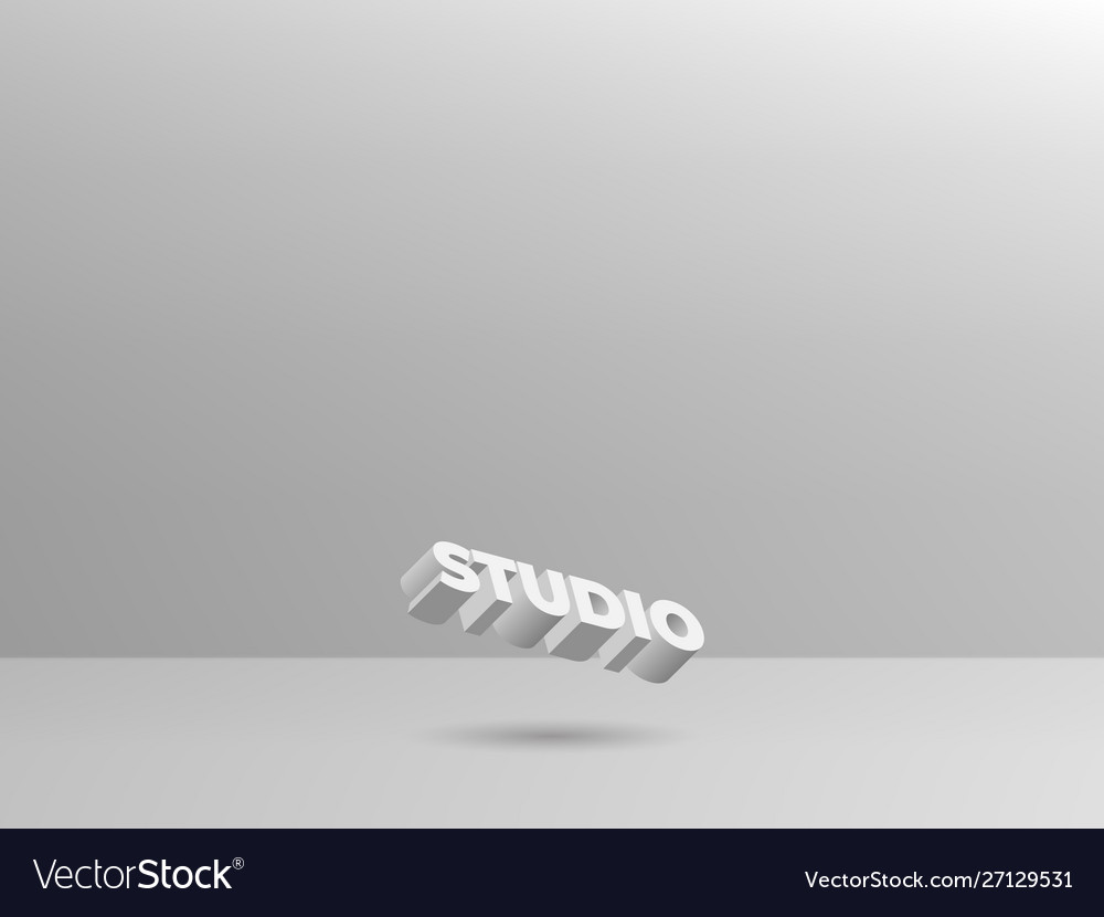 Grey studio background backdrop Royalty Free Vector Image