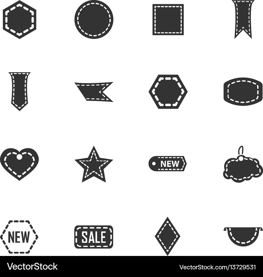 New stiker and label set icons Royalty Free Vector Image