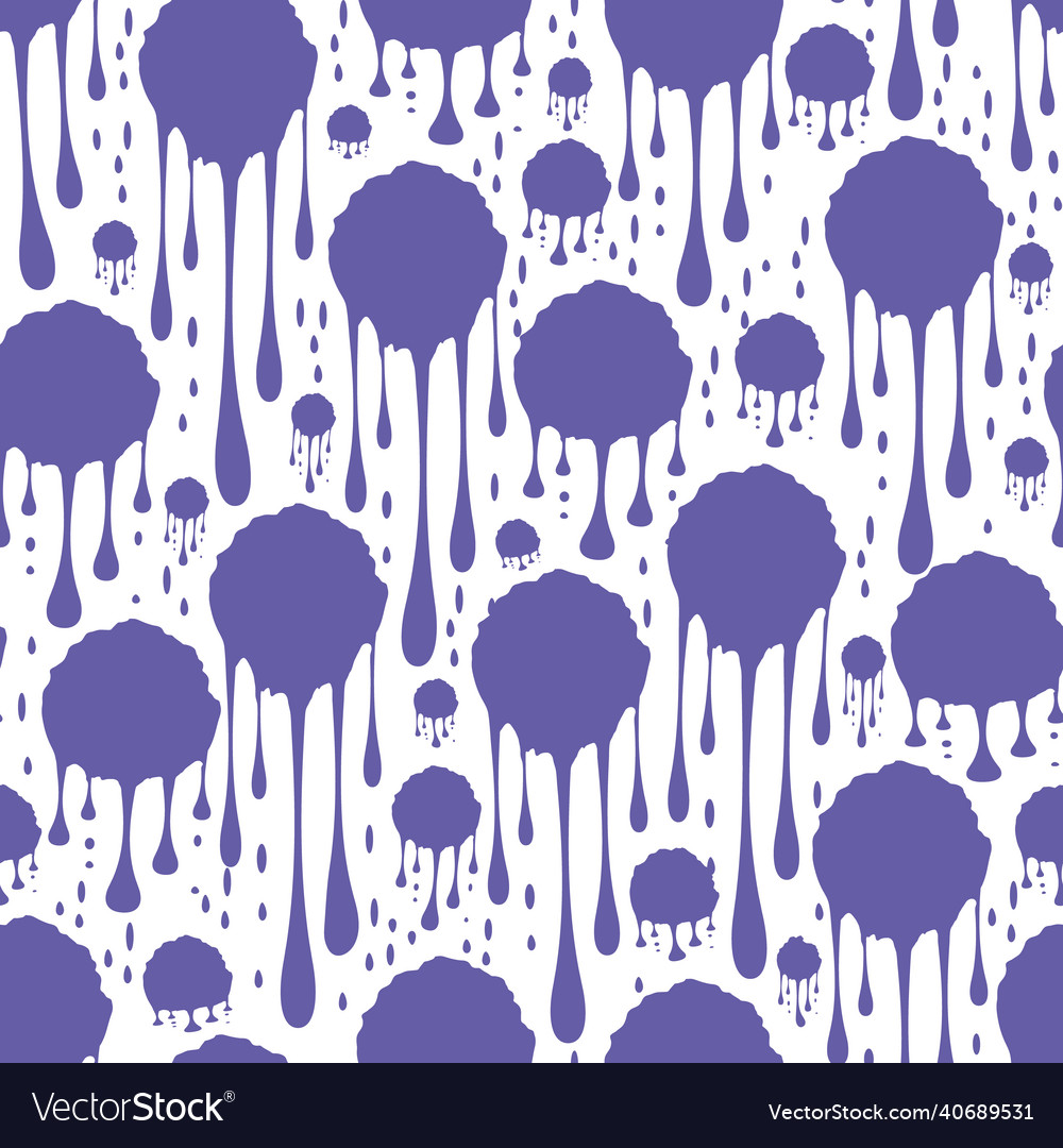 Paint dripping seamless pattern background Vector Image