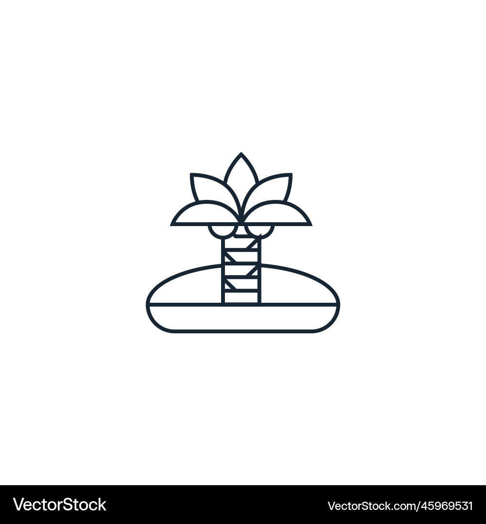 Palm creative icon from recycling icons Royalty Free Vector