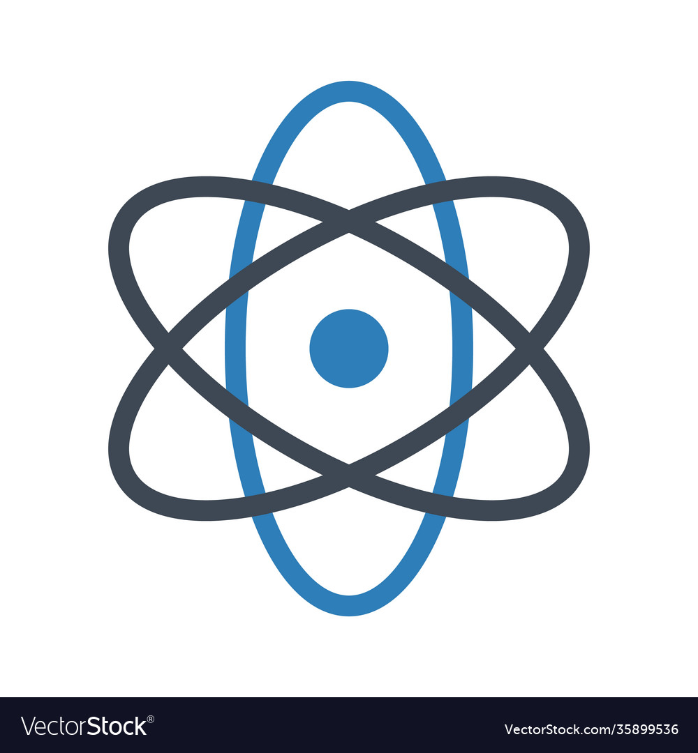 Atom icon Royalty Free Vector Image - VectorStock