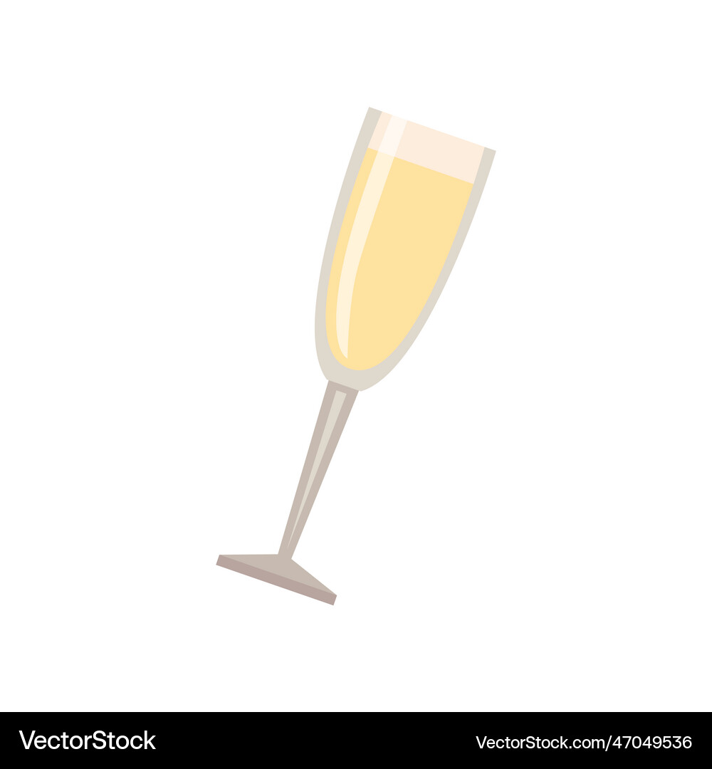 Celebration or party glass with drink Royalty Free Vector