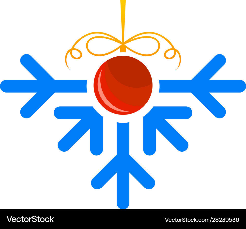 Christmas icon logo design template with many Vector Image