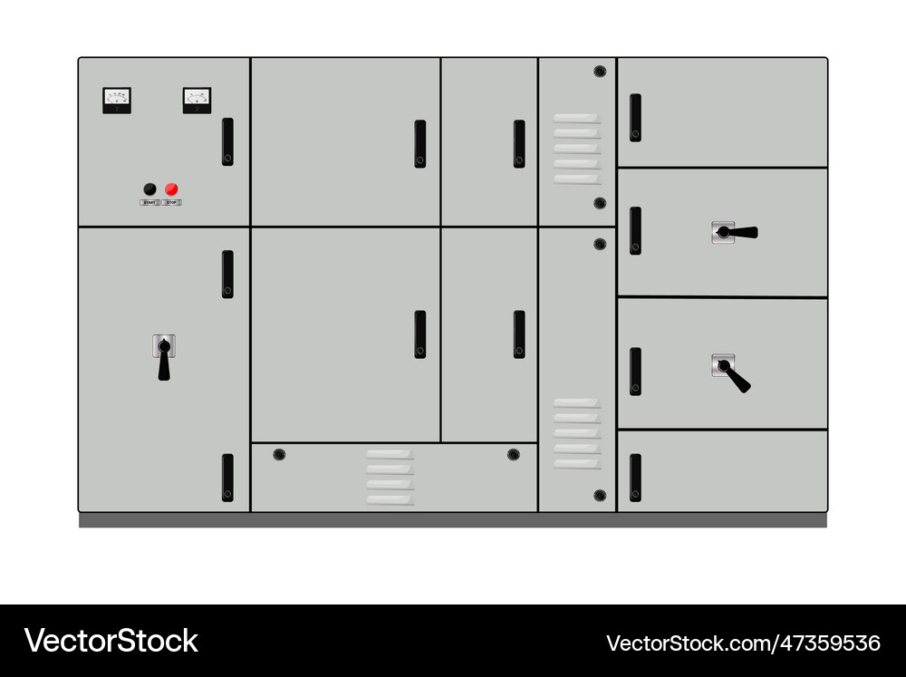 Control panel production Royalty Free Vector Image