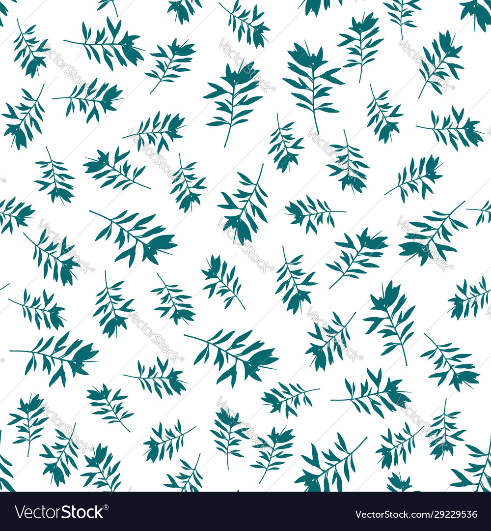 Leaf seamless pattern for wallpaper design Vector Image