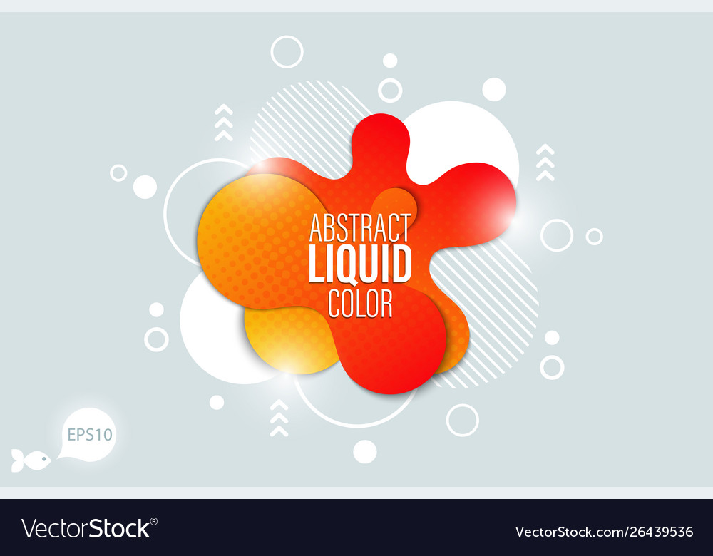 Modern liquid form design elements Royalty Free Vector Image