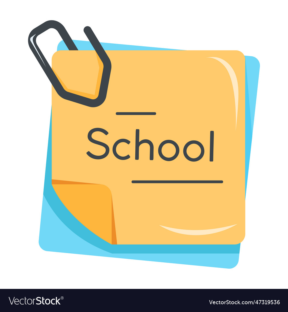 School notes Royalty Free Vector Image - VectorStock