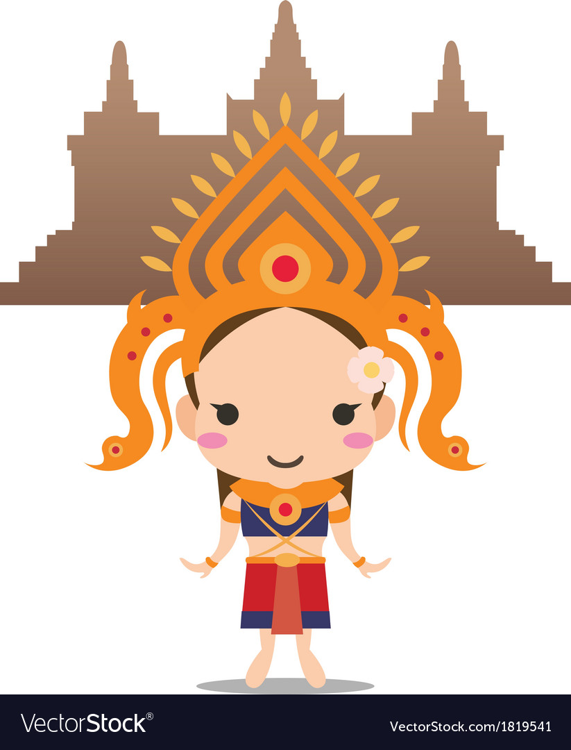 Apsaras Royalty Free Vector Image - VectorStock