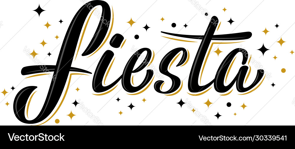 Black bulk lettering sign with and gold Royalty Free Vector