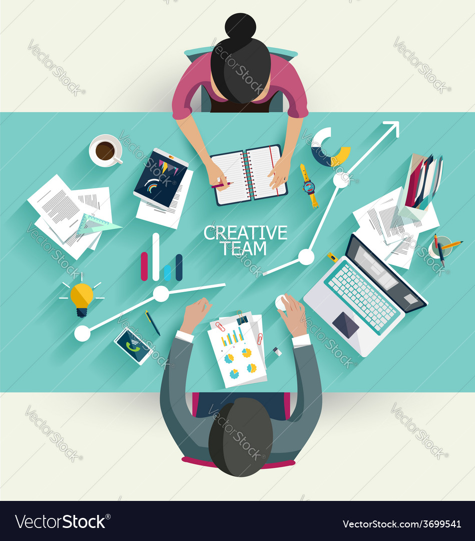 Creative team Royalty Free Vector Image - VectorStock