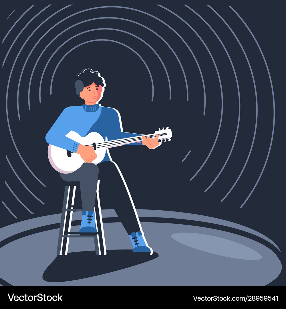 Folk music artist Royalty Free Vector Image - VectorStock