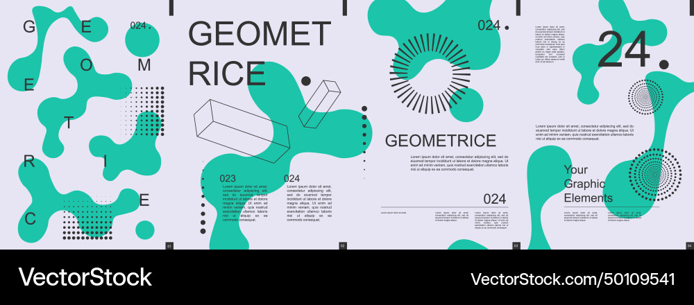 Geometric modern banner with trendy minimalist Vector Image