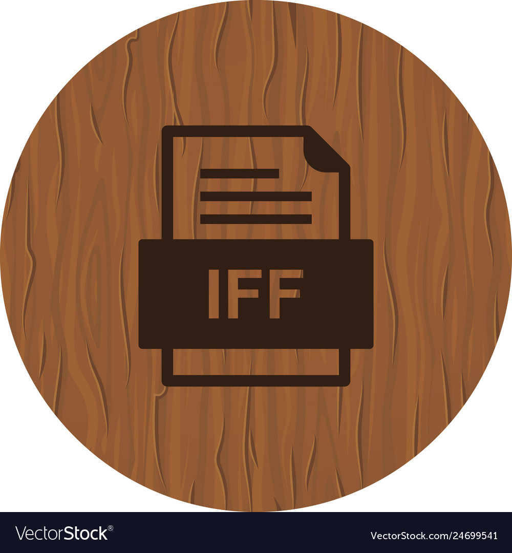 Iff file document icon Royalty Free Vector Image