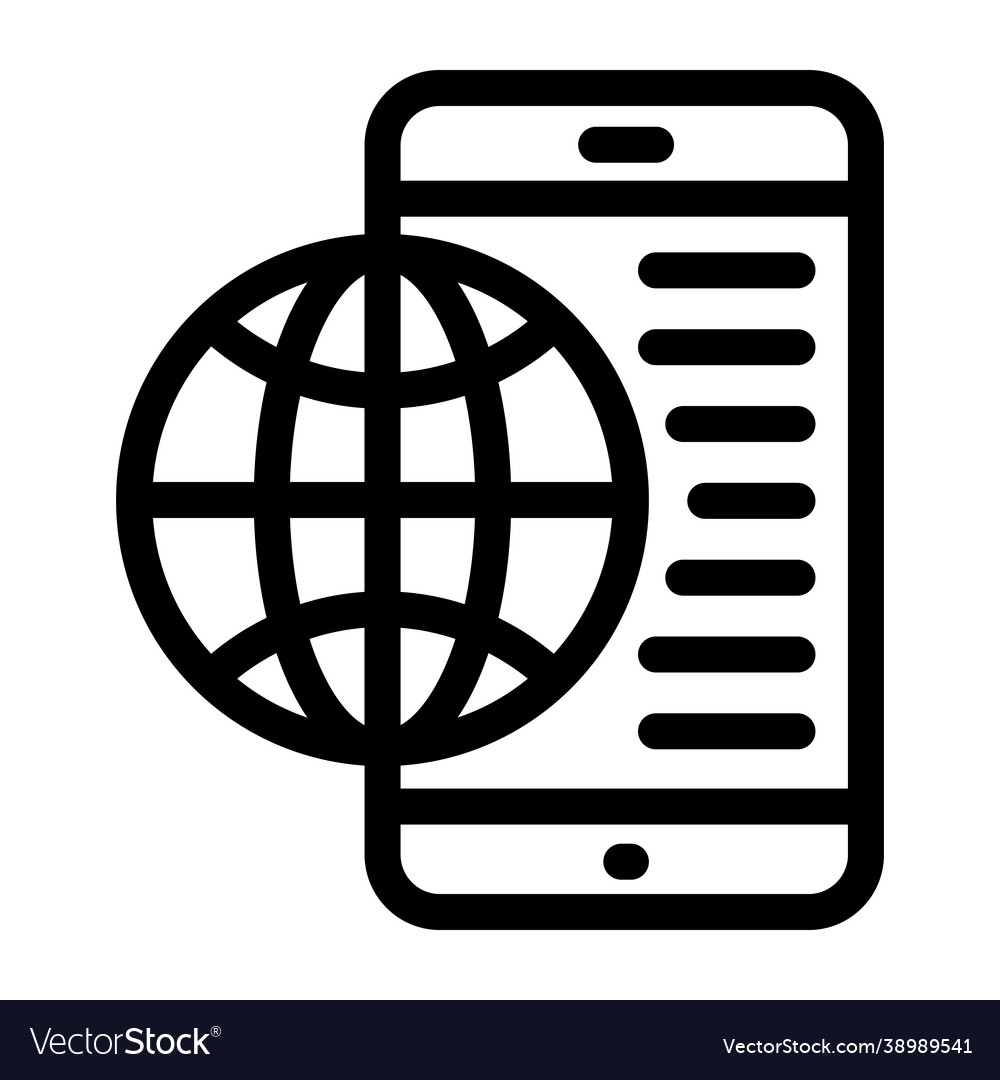 Mobile browser Royalty Free Vector Image - VectorStock