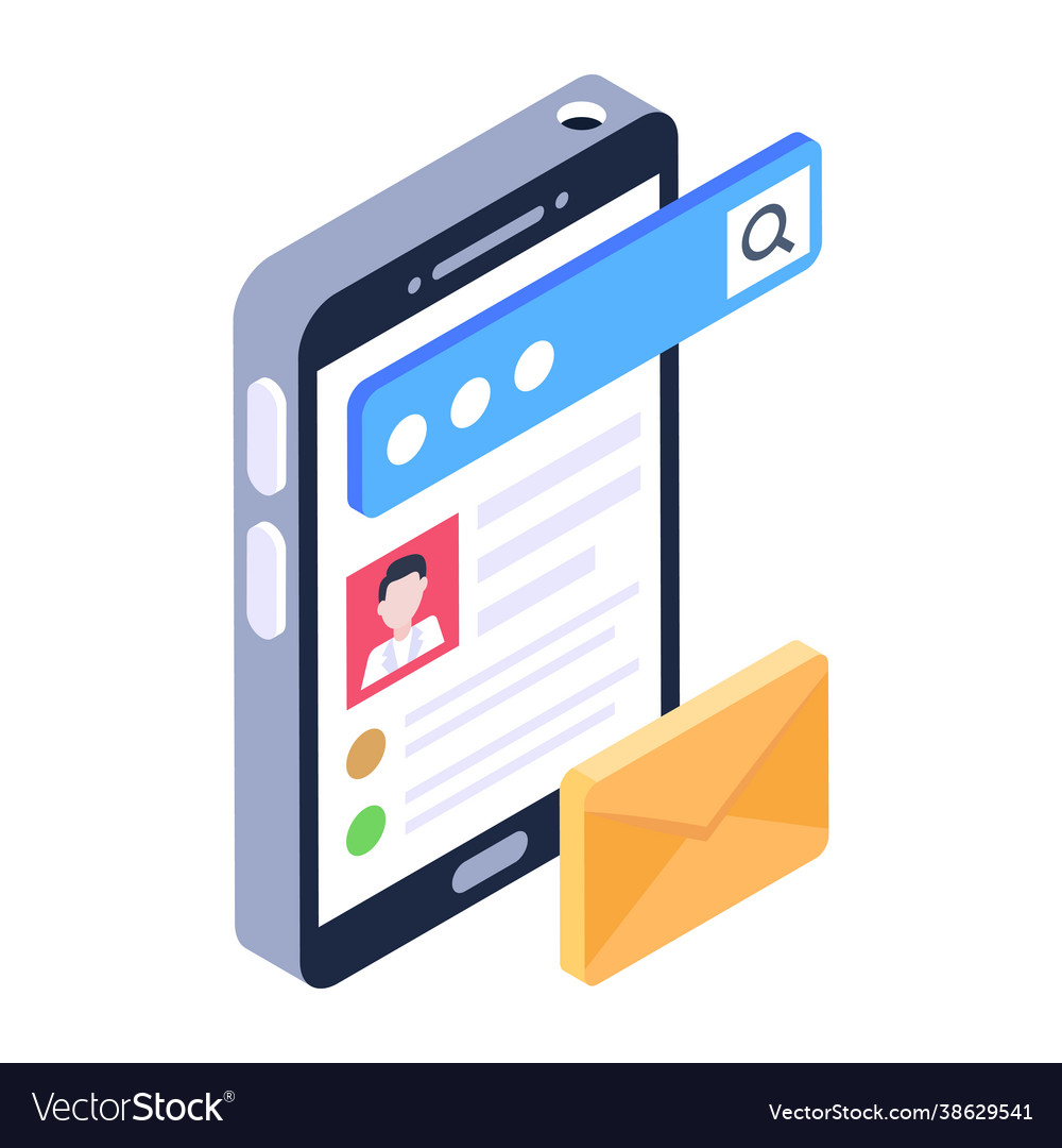 Mobile mail Royalty Free Vector Image - VectorStock