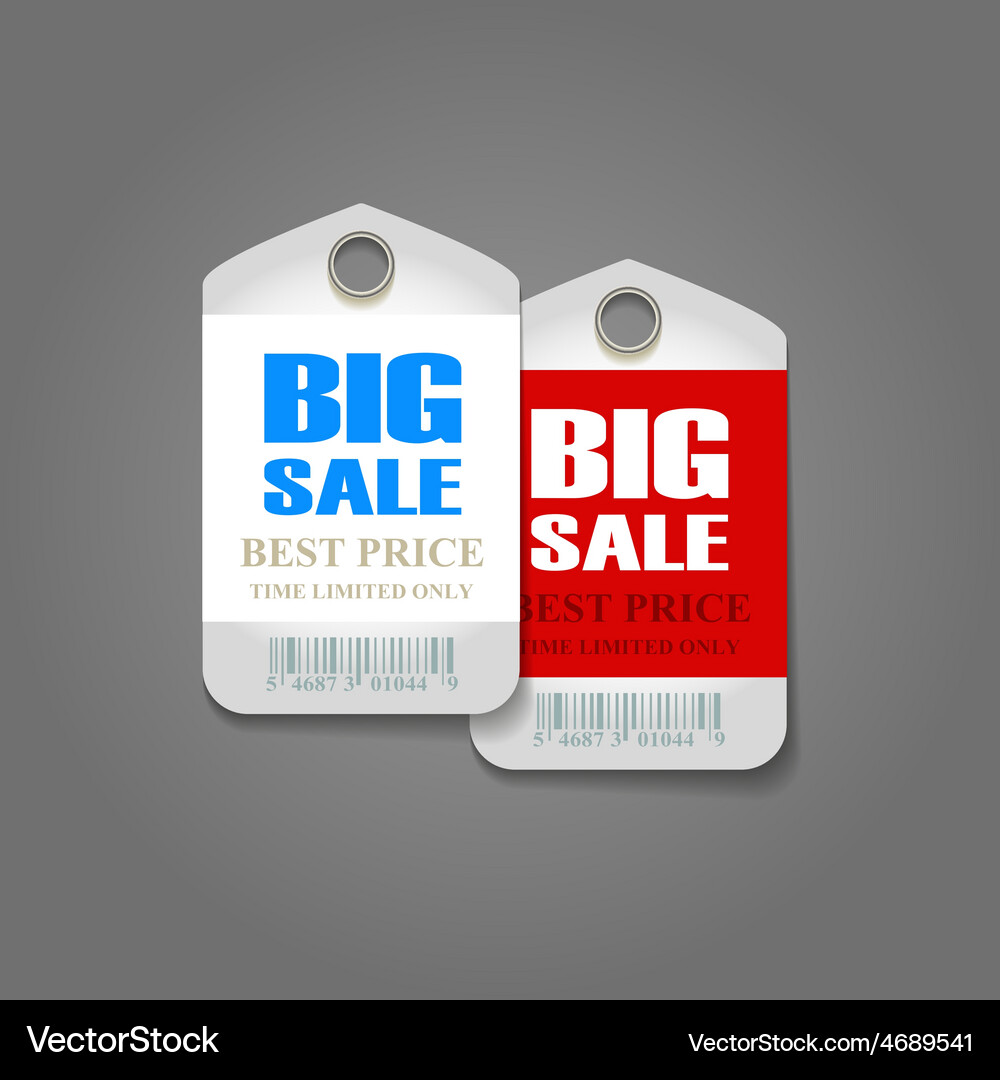 Sale tags Royalty Free Vector Image - VectorStock