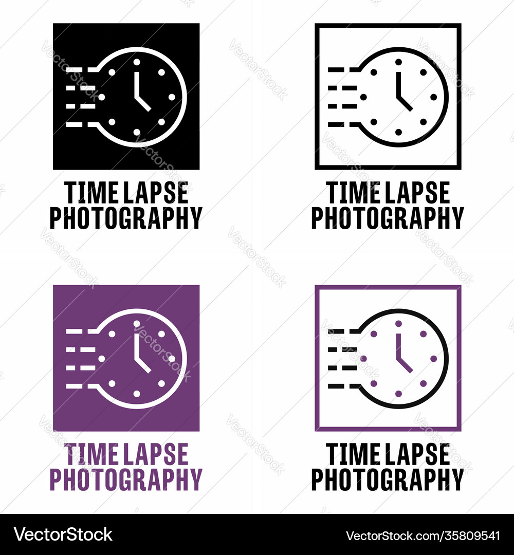 Time lapse photography film frame capture Vector Image