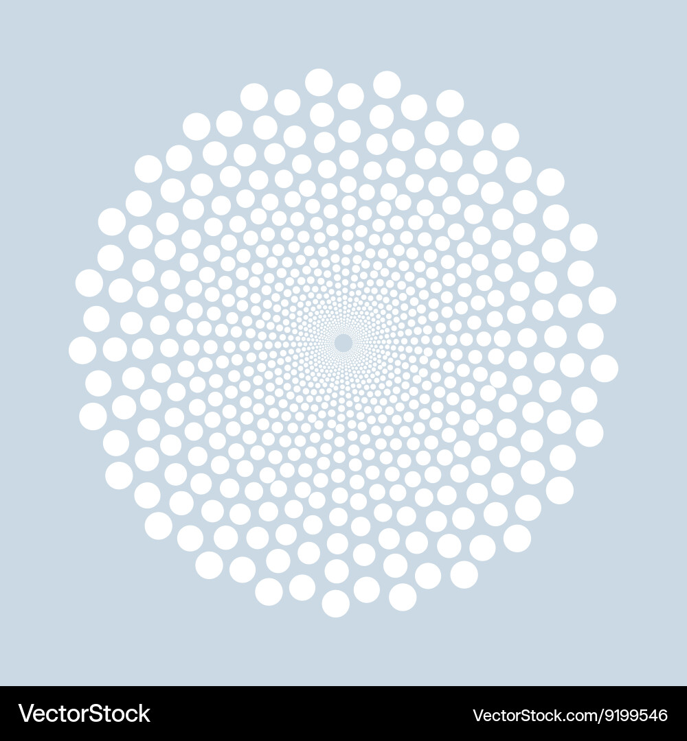 Abstract dotted shape design element Royalty Free Vector