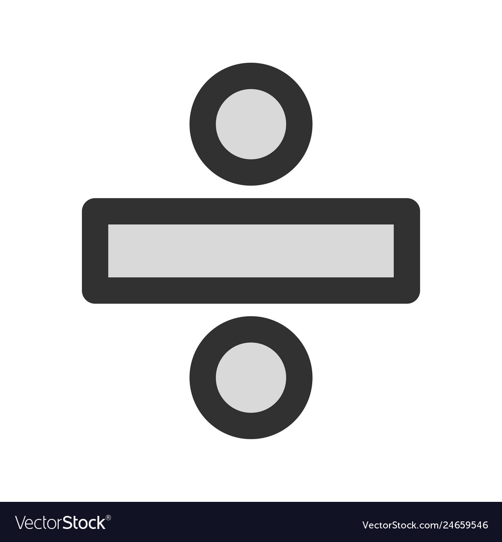 Divide icon Royalty Free Vector Image - VectorStock