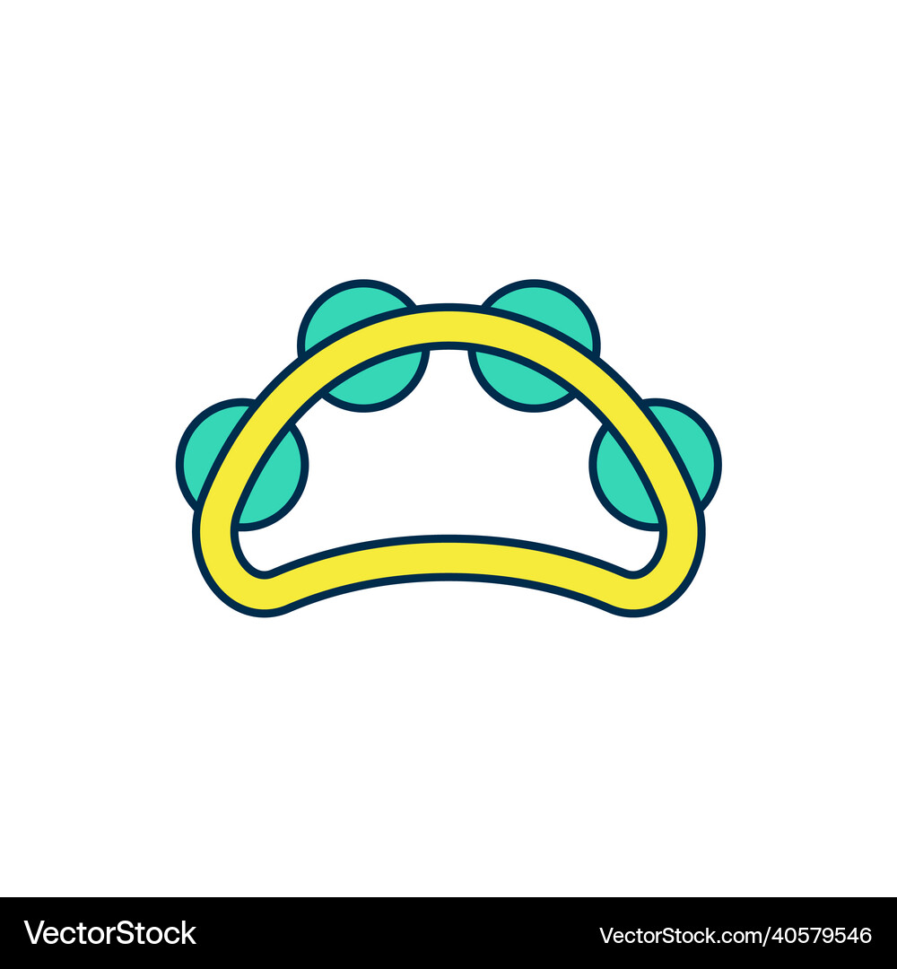 Filled outline musical instrument percussion Vector Image