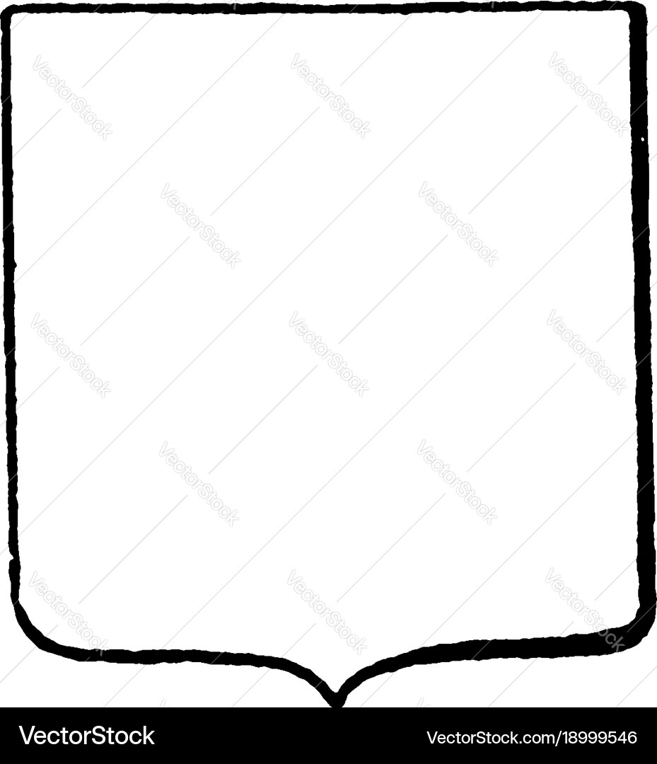 Modern shield is in heraldry vintage engraving Vector Image