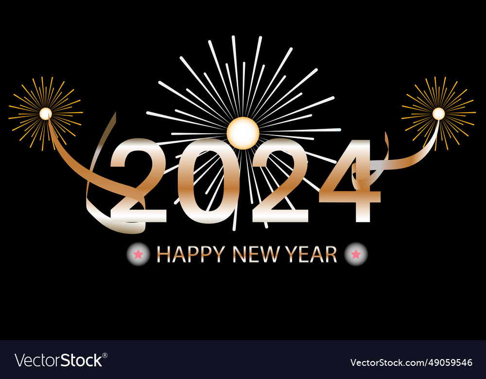 New years eve 2024 countdown celebration Vector Image