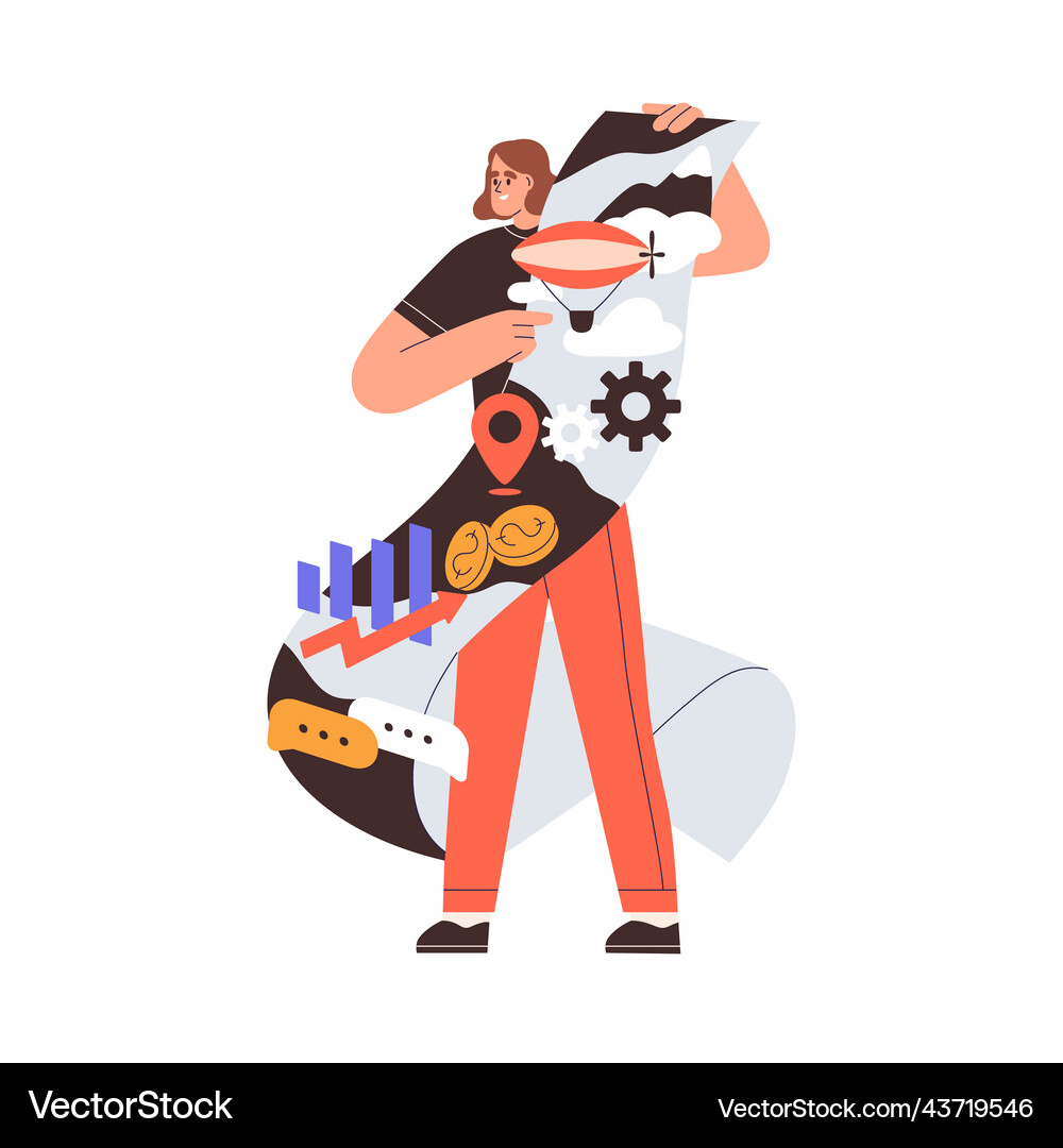 Storytelling in marketing concept telling Vector Image