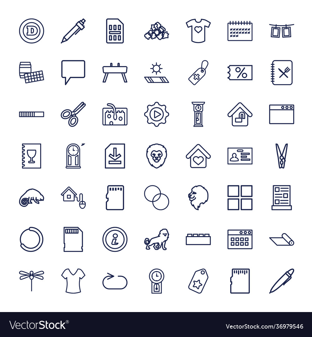 Template icons Royalty Free Vector Image - VectorStock