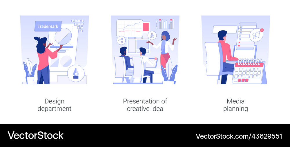 Advertising agency services isolated concept Vector Image