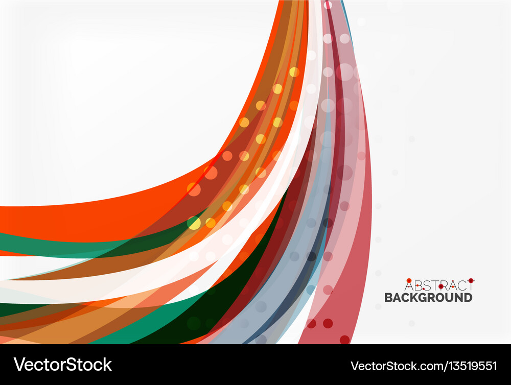 Colorful wave abstract background Royalty Free Vector Image