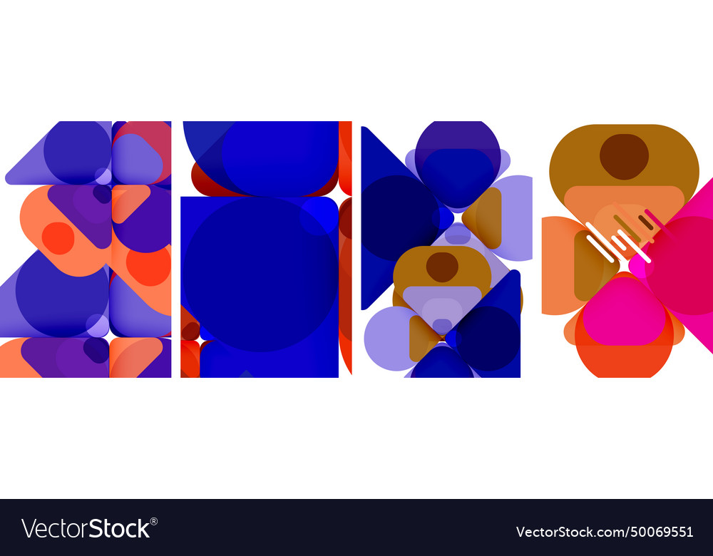 Geometric elements abstract backgrounds for Vector Image