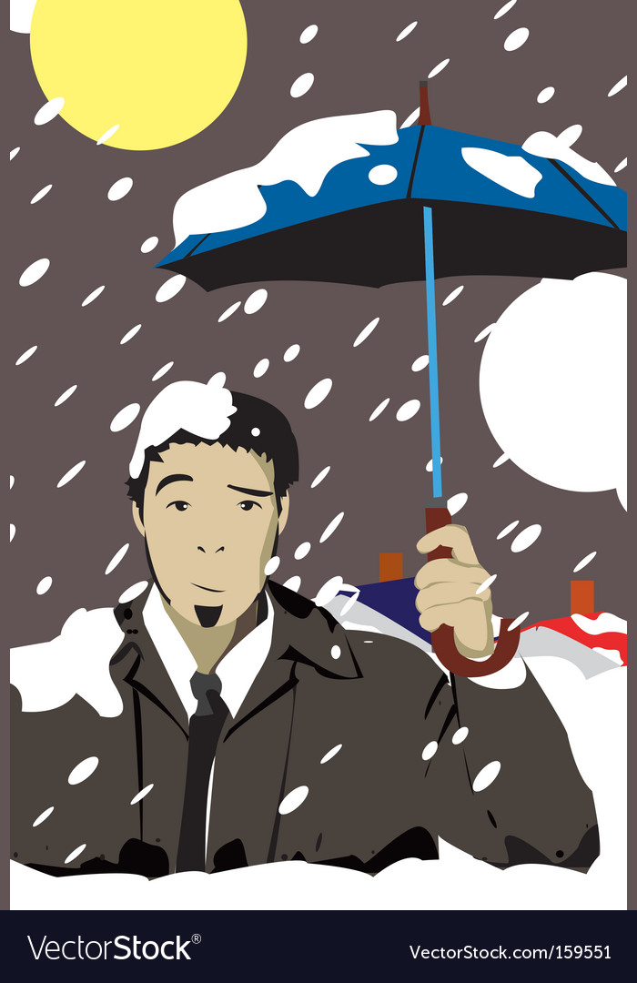 Snowing Royalty Free Vector Image - VectorStock