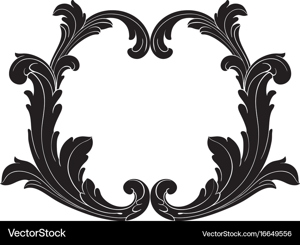 Baroque of vintage elements for design Royalty Free Vector