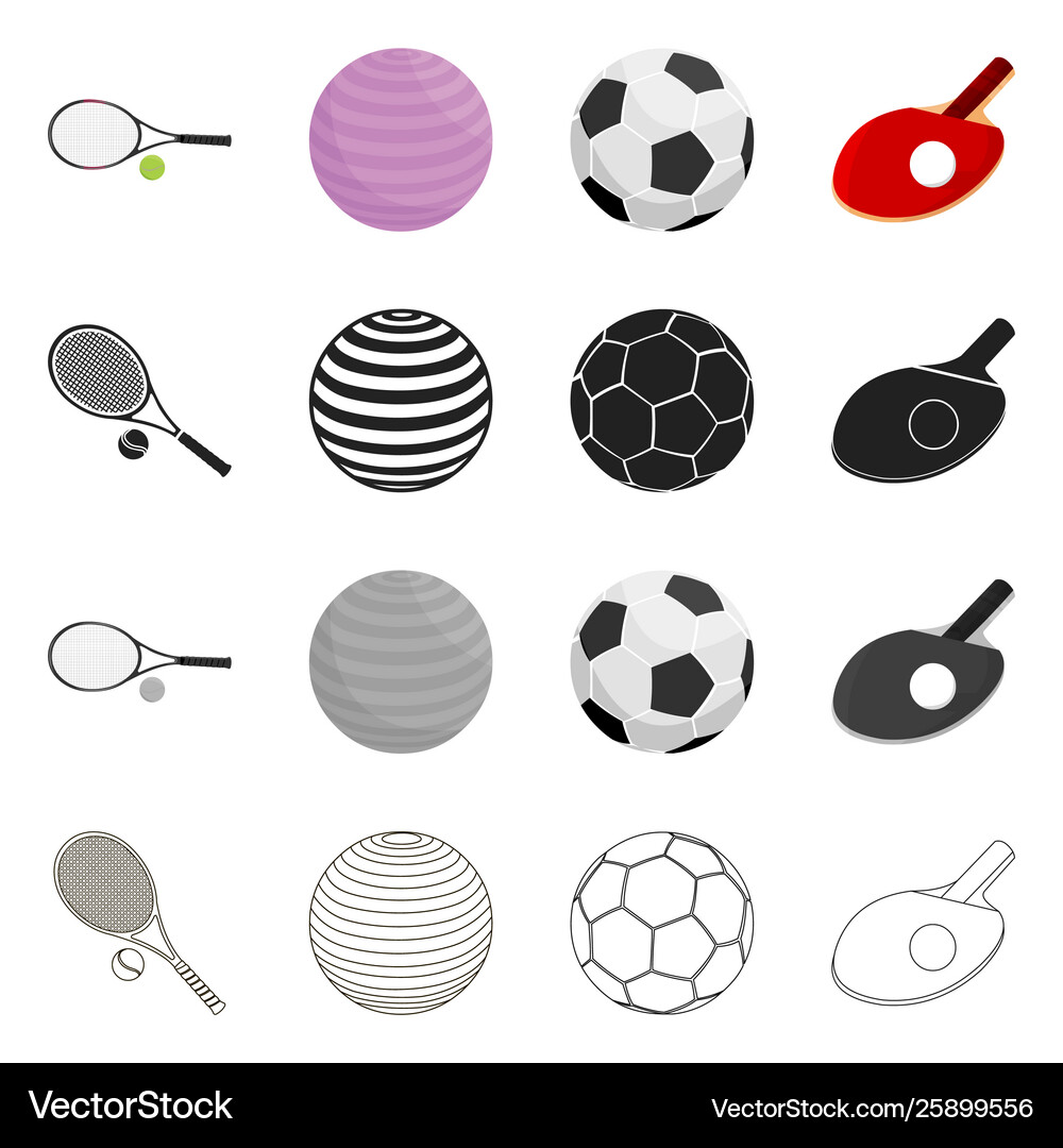 Design ball and soccer logo set Royalty Free Vector Image