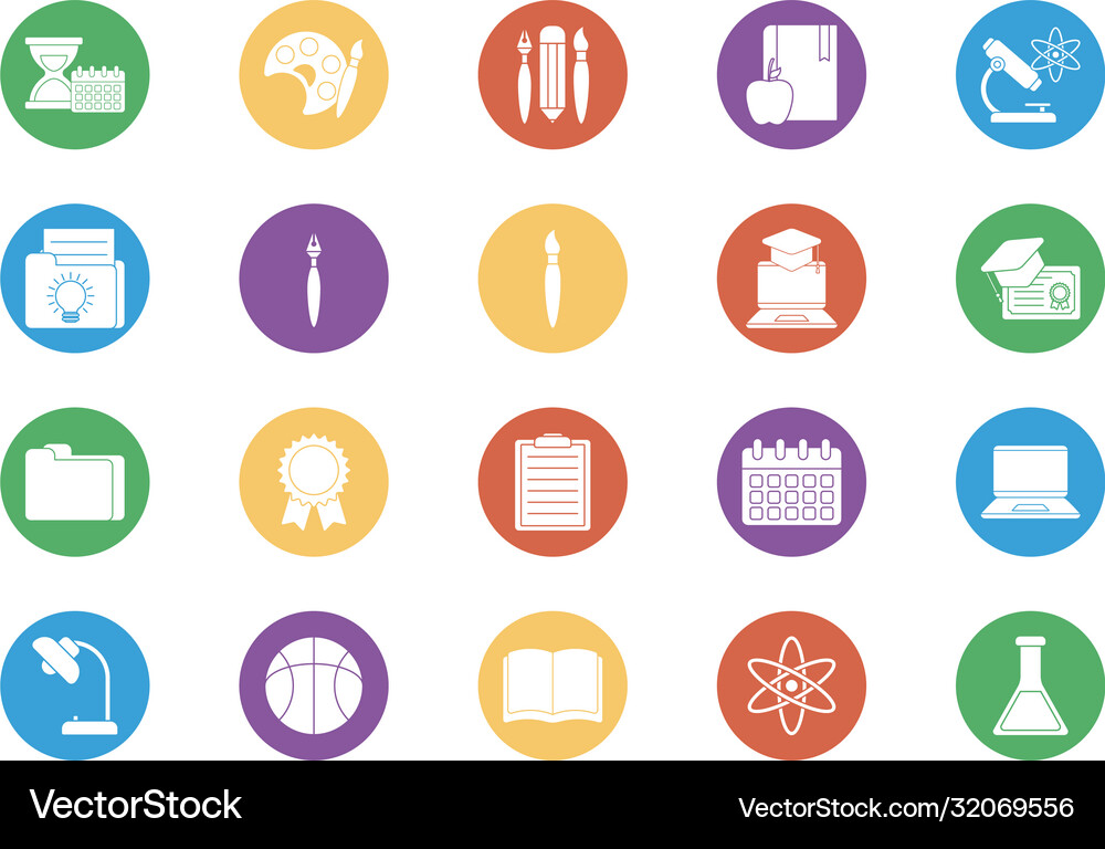 Education school and university block style icon Vector Image