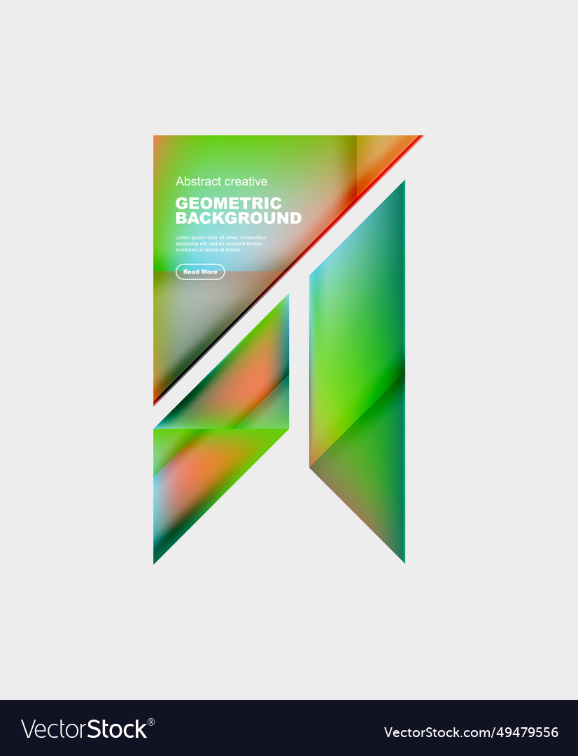 Gradient triangles abstract background Royalty Free Vector