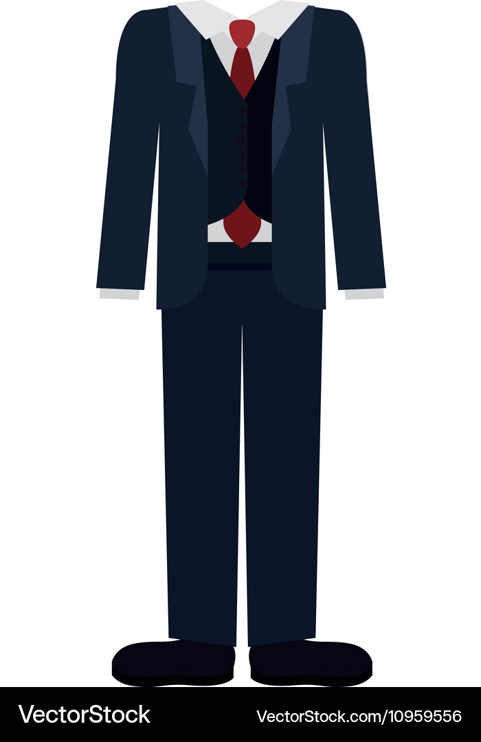 Isolated male suit cloth design Royalty Free Vector Image