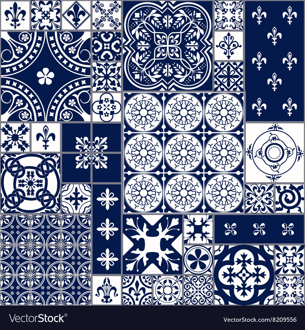 Moroccan tiles seamless pattern Royalty Free Vector Image Moroccan tiles seamless pattern Royalty Free Vector Image