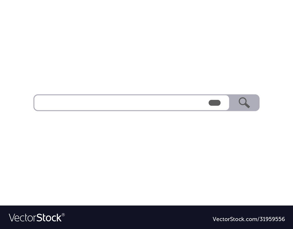 Search bar design template Royalty Free Vector Image