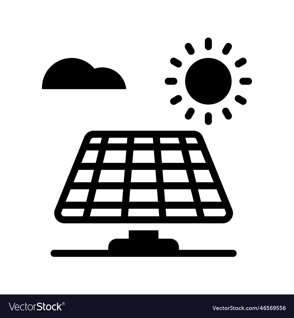 Solar system solid icon style Royalty Free Vector Image