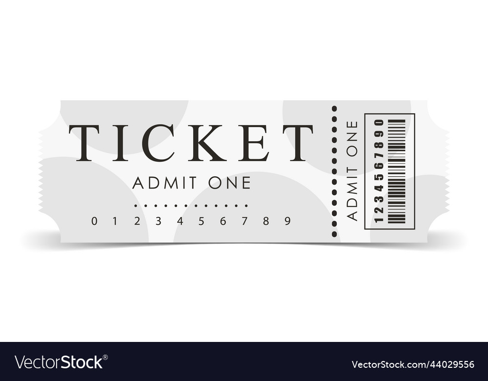 Ticket sample design template Royalty Free Vector Image