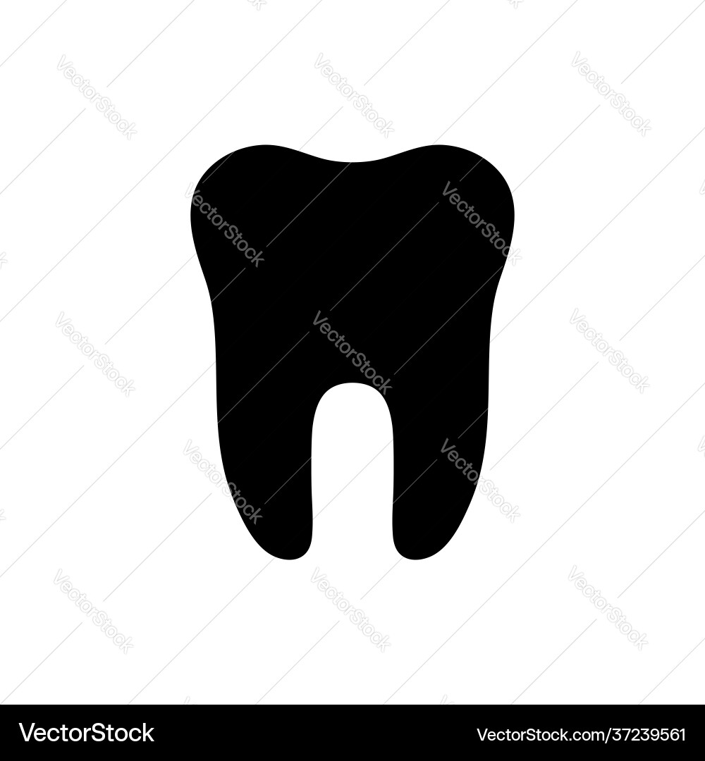Icon tooth dentist symbol logo teeth Royalty Free Vector
