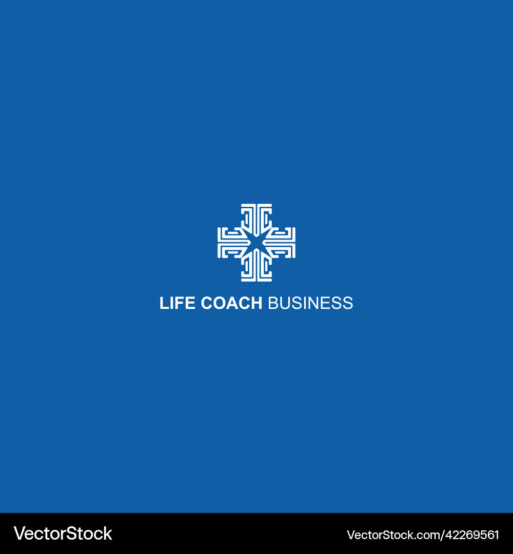 Logo design inspiration for life coaching Vector Image