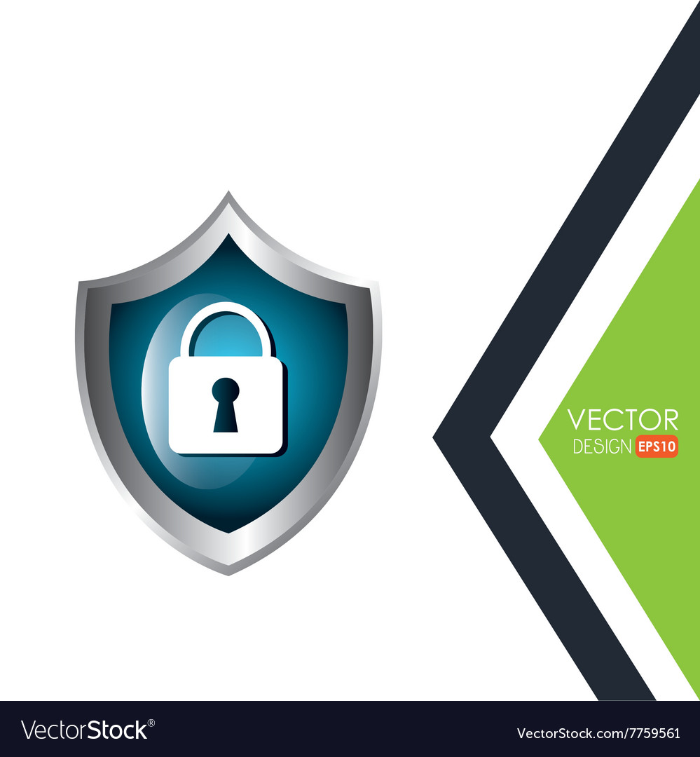 Security system design Royalty Free Vector Image