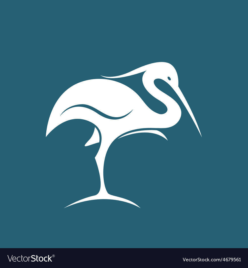 Stork Royalty Free Vector Image - VectorStock