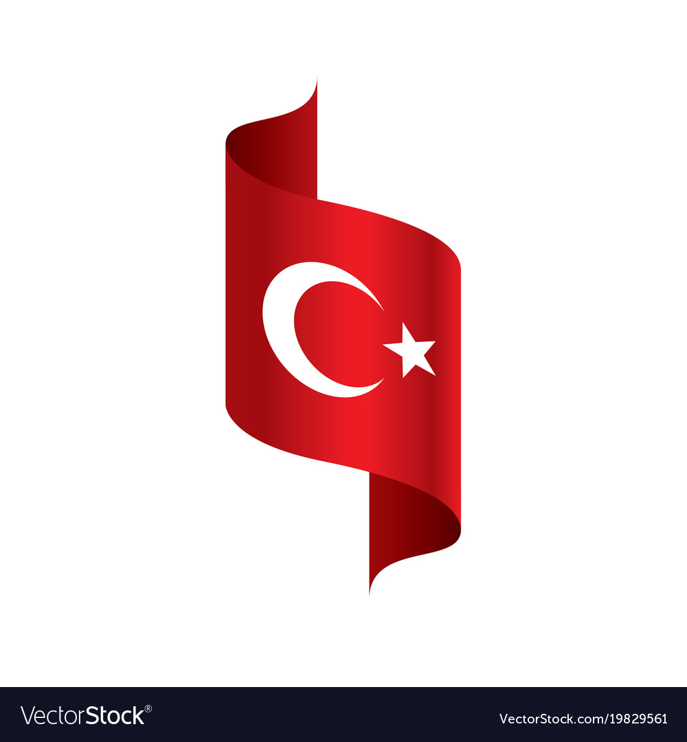 Turkey flag Royalty Free Vector Image - VectorStock